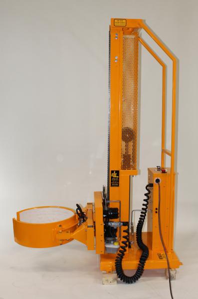 Stationary Drum Dumper, Rotator, Column Lift for 55 Gallon