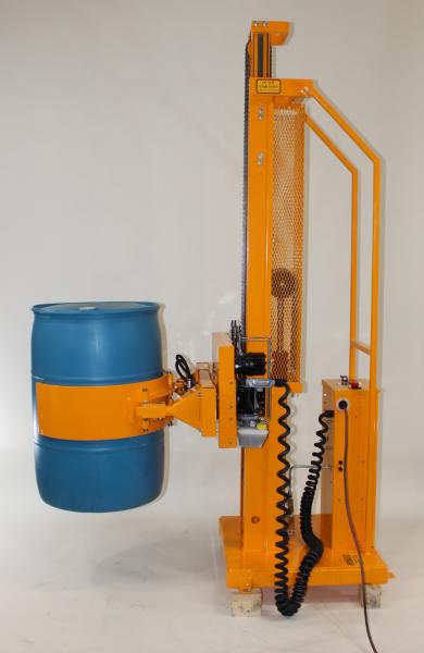 Stationary Drum Dumper, Rotator, Column Lift for 55 Gallon