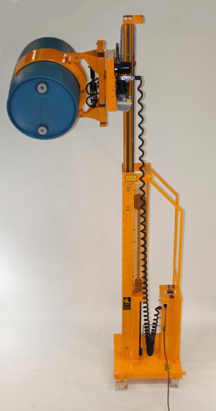 Stationary Drum Dumper, Rotator, Column Lift for 55 Gallon