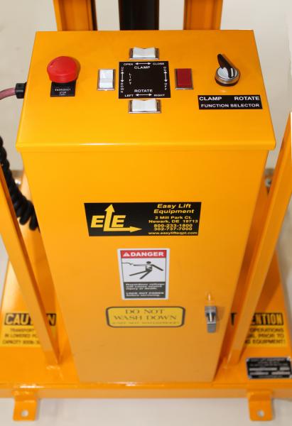 Stationary Drum Dumper, Rotator, Column Lift for 55 Gallon